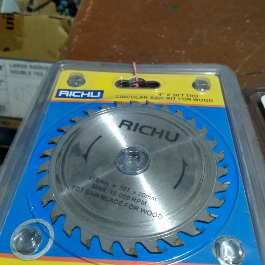 Jual Mata Gergaji Circular Saw Tct 4 Mata Circular Saw Tct 4 X 30t Merk Richu Shopee Indonesia