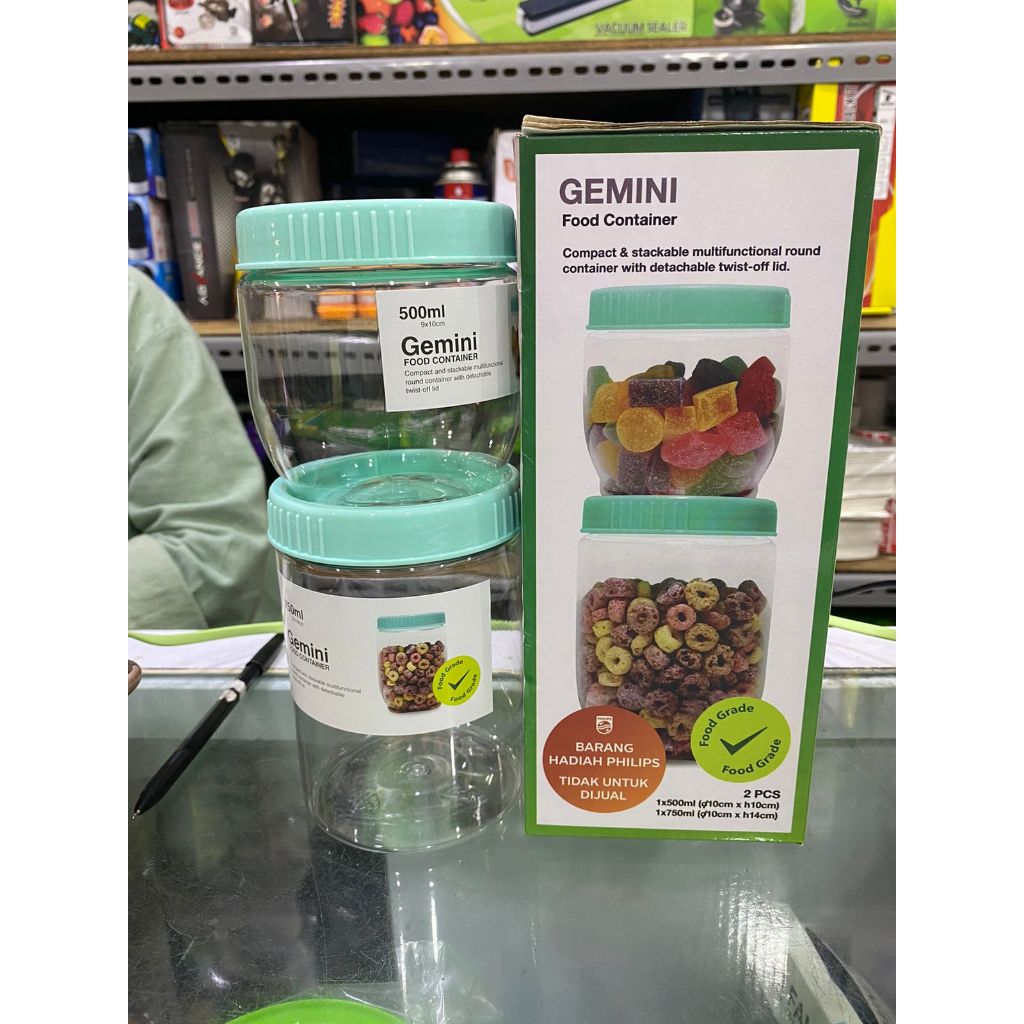Jual Toples Gemini Food Container Tempat Wadah Toples Makanan Food ...