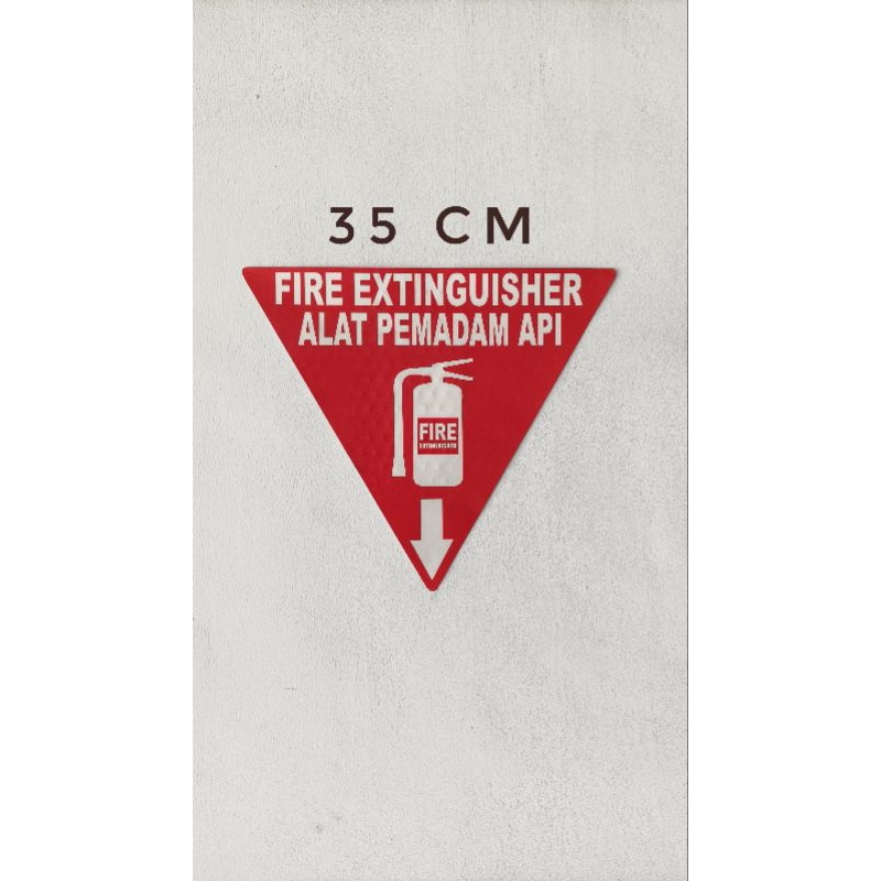 Jual Sticker stiker segitiga tanda lokasi APAR | Shopee Indonesia