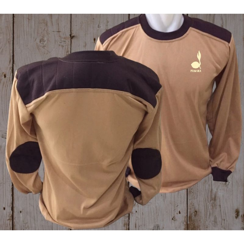 Jual kaos penembak logo tunas kelapa pramuka - kaos coklat penembak ...