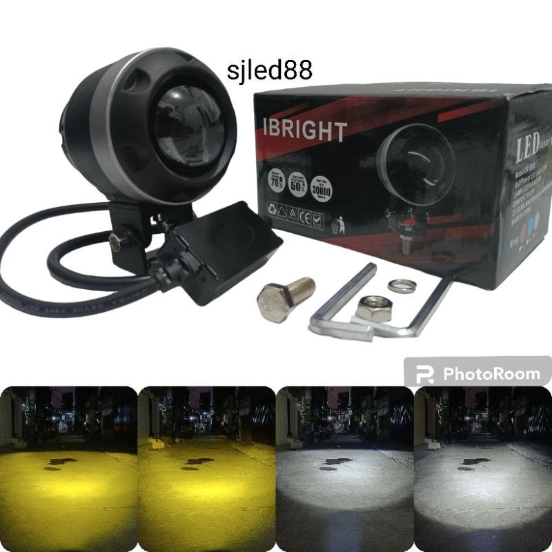 Jual IBRIGHT - Lampu tembak LED Biled Laser terang Seperti Biled jauh ...