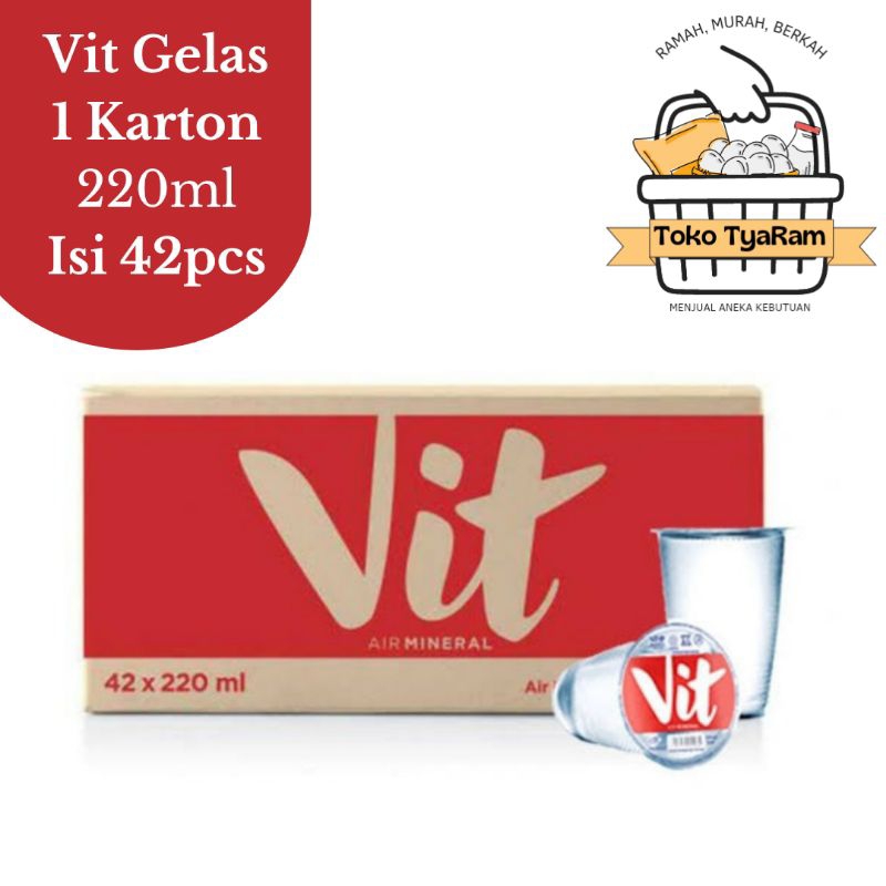 Jual VIT Air mineral cup 200ml/VIT Air mineral/VIT gelas 200/VIT GELAS ...