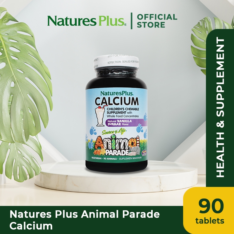 Jual Natures Plus Calcium Animal Parade - 90 Tablets | Shopee Indonesia