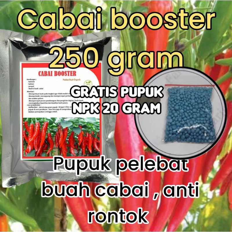 Jual pupuk organik Pelebat tanaman booster cabai 250 gram | Shopee Indonesia