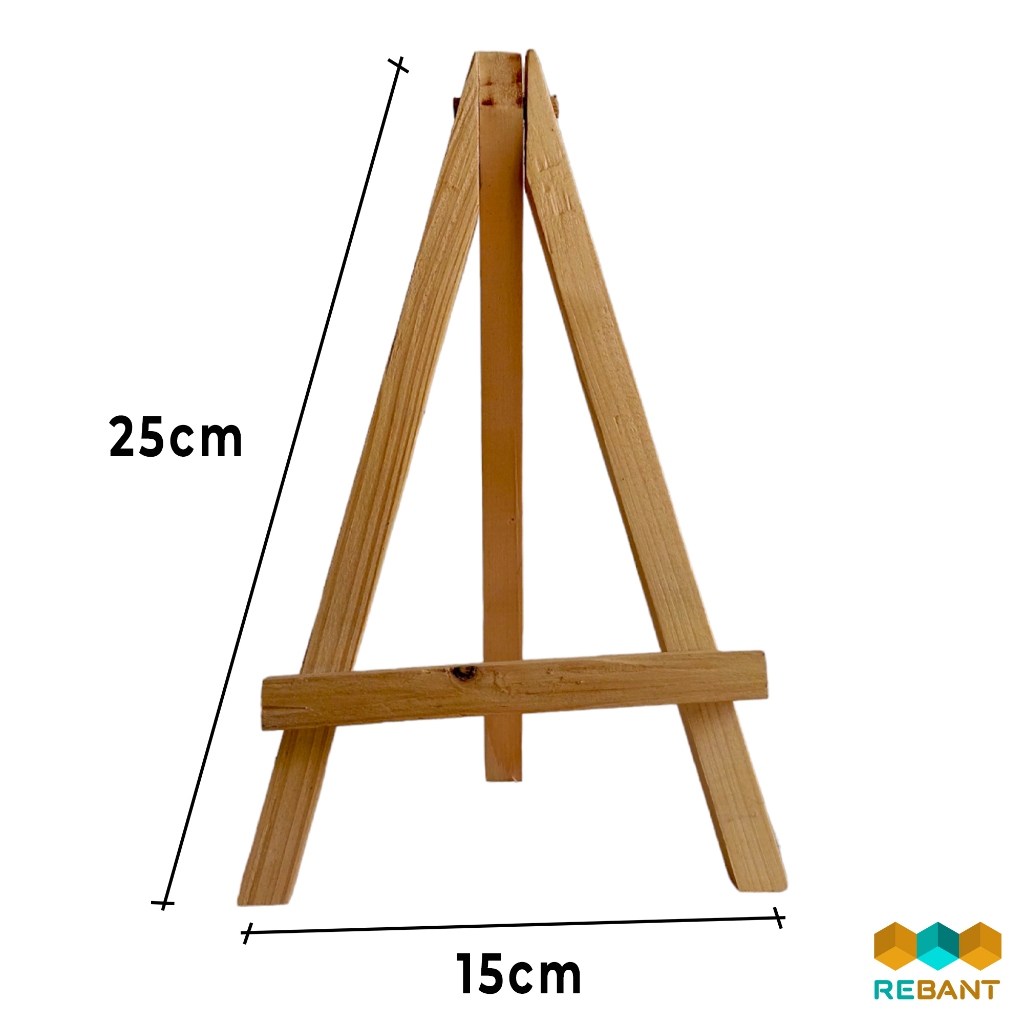 Jual REBANT Mini Standing Foto / Mini Easel / Stand Lukis Bahan Kayu ...