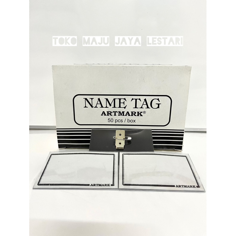 Jual NAME TAG BADGES PENITI/ JEPIT ISI 50 | Shopee Indonesia