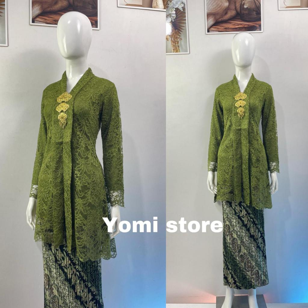 Jual setelan kebaya wisuda moderen model kutu baru panjang full furing ...
