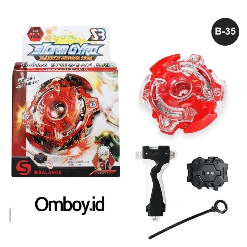 Jual Mainan Gasing Beyblade SPRINGGAN lengkap dengan Handgrip Launcher ...