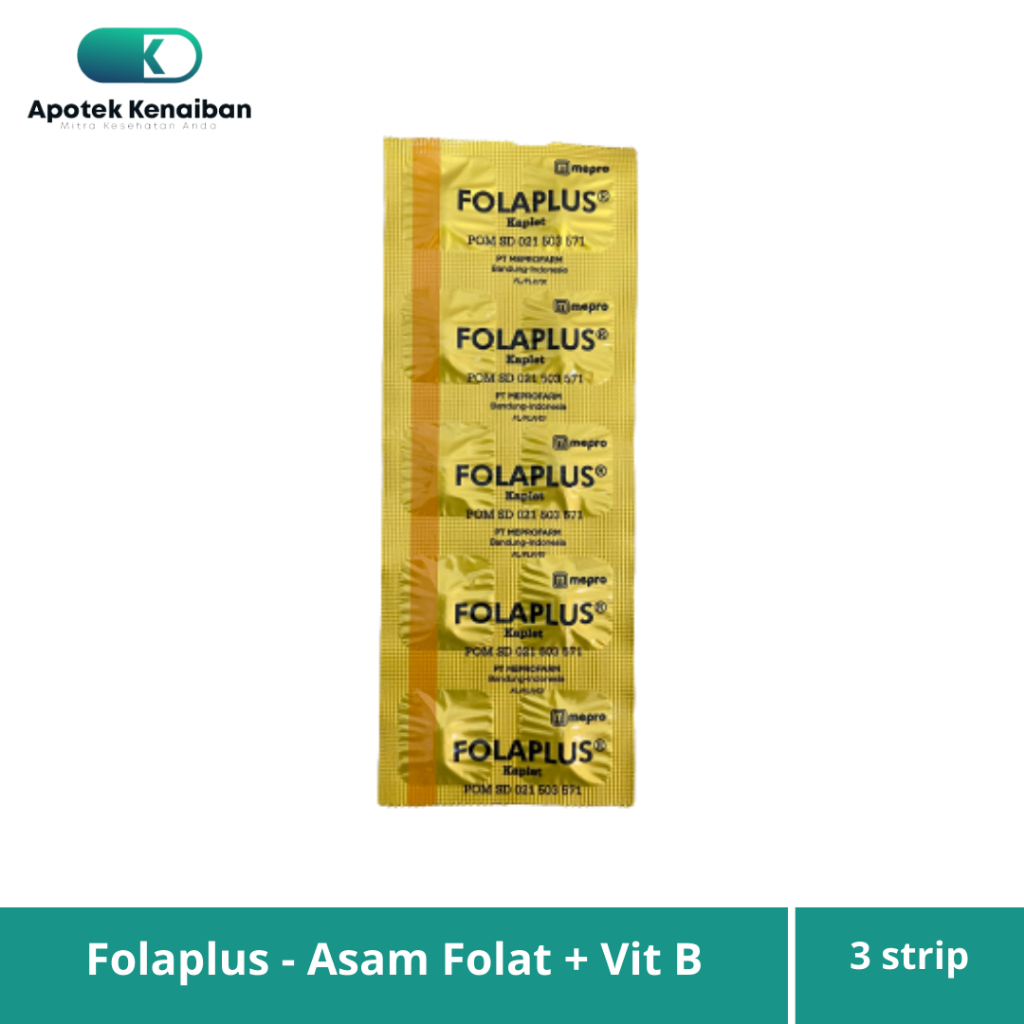 Jual FOLAPLUS 30 TABLET / ASAM FOLAT + B COMPLEX | Shopee Indonesia