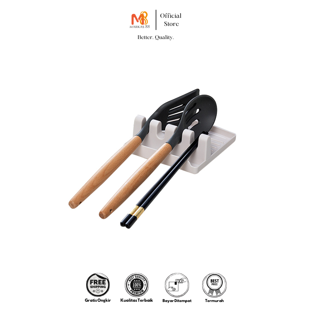 Jual MARKAS88 Spatula Holder Tatakan Sutil Tatakan Alat Masak Rak ...