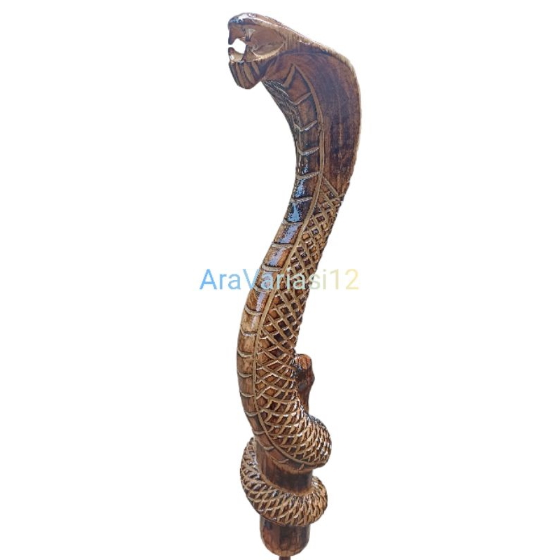 Jual VARIASI HANDLE MOBIL KAYU UKIR MOTIF ULAR P30-45CM | Shopee Indonesia