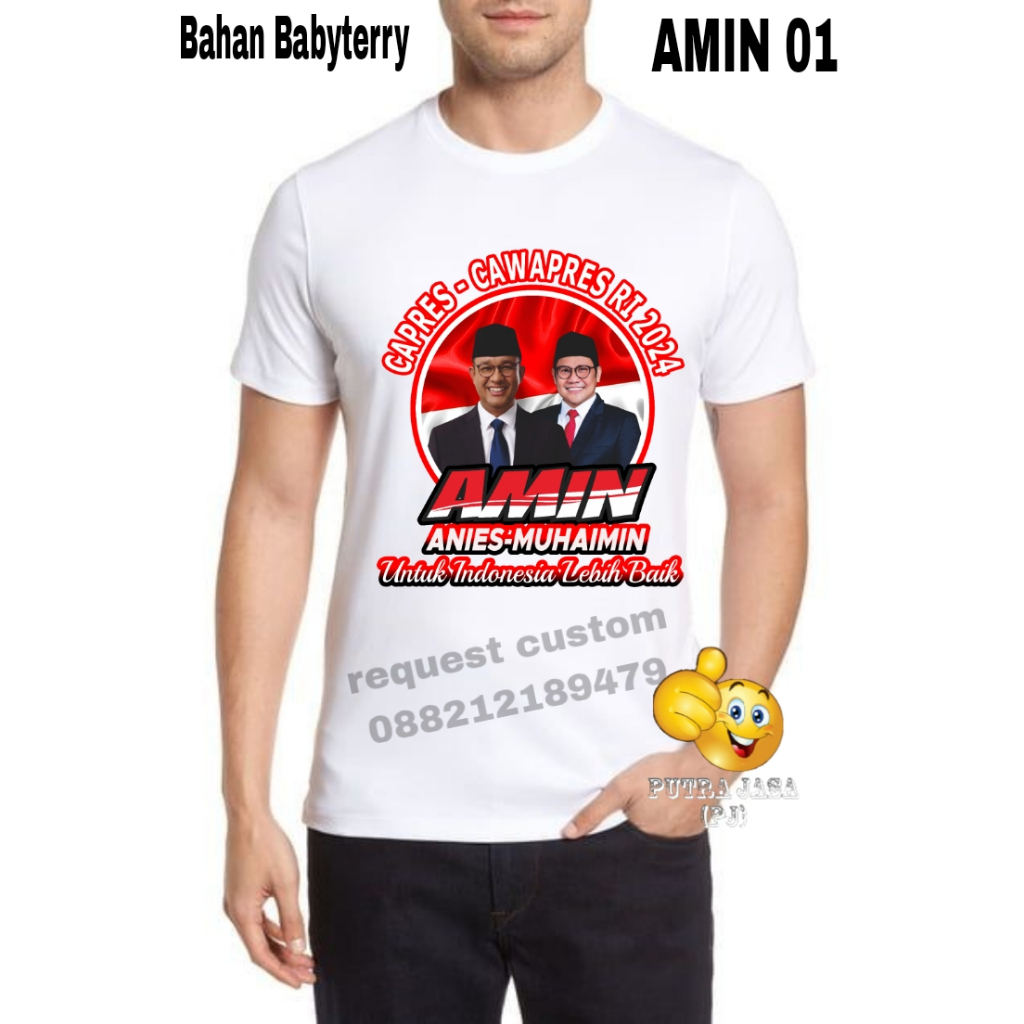 Jual Kaos Capres-Cawapres AMIN (Anies-Muhaimin)/Kaos Capres-Cawapres ... Jual Kaos Capres-Cawapres AMIN (Anies-Muhaimin)/Kaos Capres-Cawapres ...