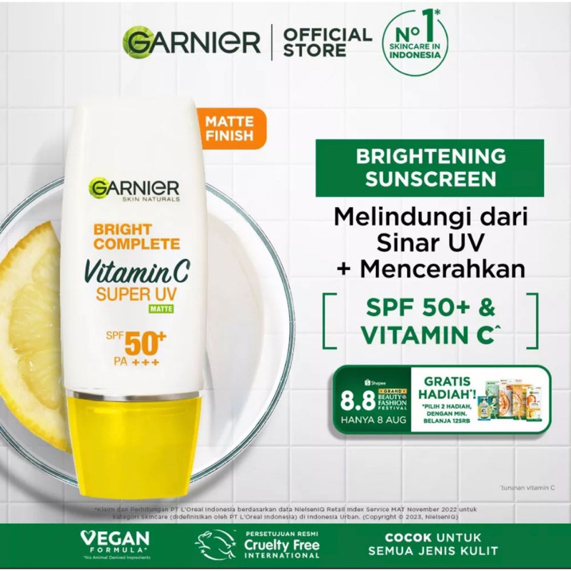 Jual Garnier Super UV Spot-proof Sunscreen SPF 50+ PA+++ – 30ml ...