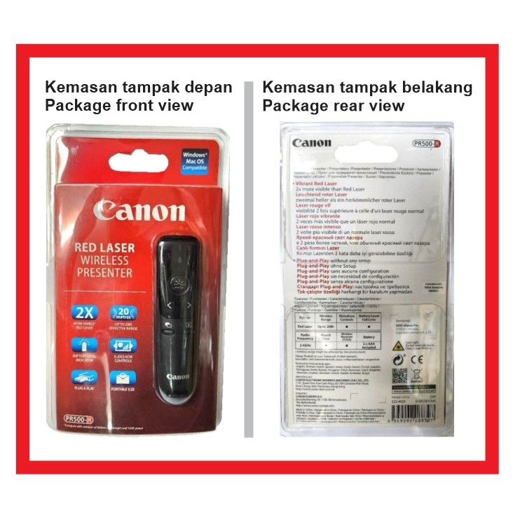 Jual Laser presenter projector laser pointer proyektor red dot Canon ...