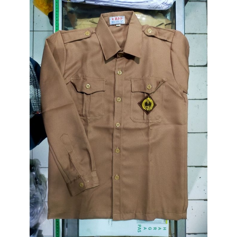 Jual Kemeja Pramuka Pembina Rafilo Pria Lengan Panjang, Baju Pembina ...