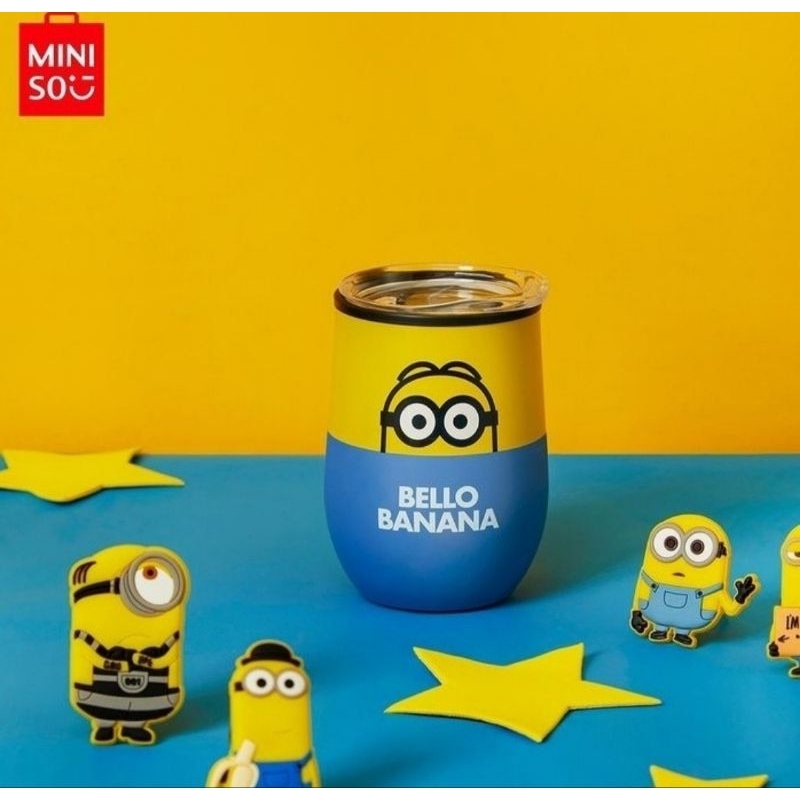 Jual Mug Minion Lucu - MINISO Minions Collection Stainless Steel ...