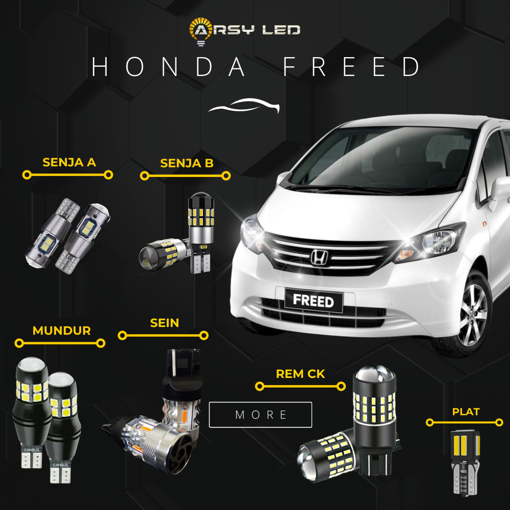 Jual Paket Lampu LED Mobil Freed Rem Mundur Plat Utama Foglamp Sein ...