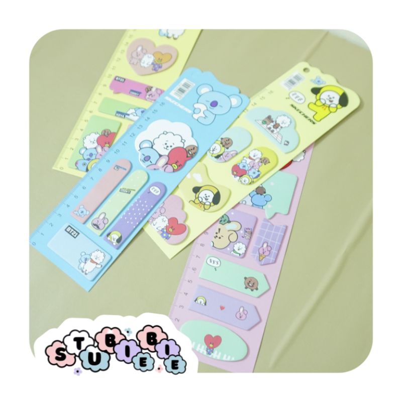 Jual Sticky Note lucu BTS Pembatas buku sticky note BTS bt21 kpop lover ...
