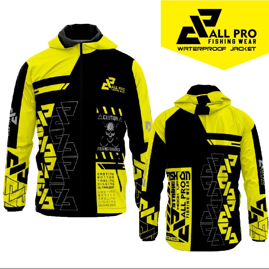 Jual Jaket Mancing waterproff caution fishing allpro | Shopee Indonesia