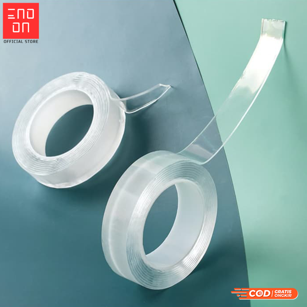 Jual Enoon Double Tape Nano Bening Tebal Lengket Super Kuat | Shopee ...