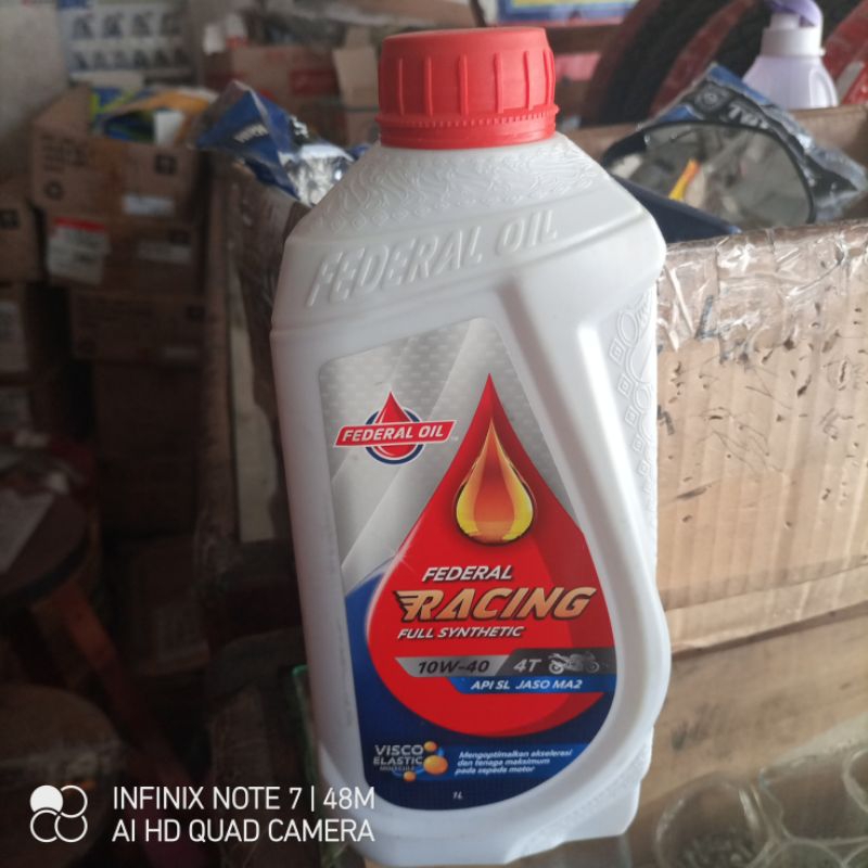 Jual oli federal racing 10w-40 jaso ma2 1l | Shopee Indonesia