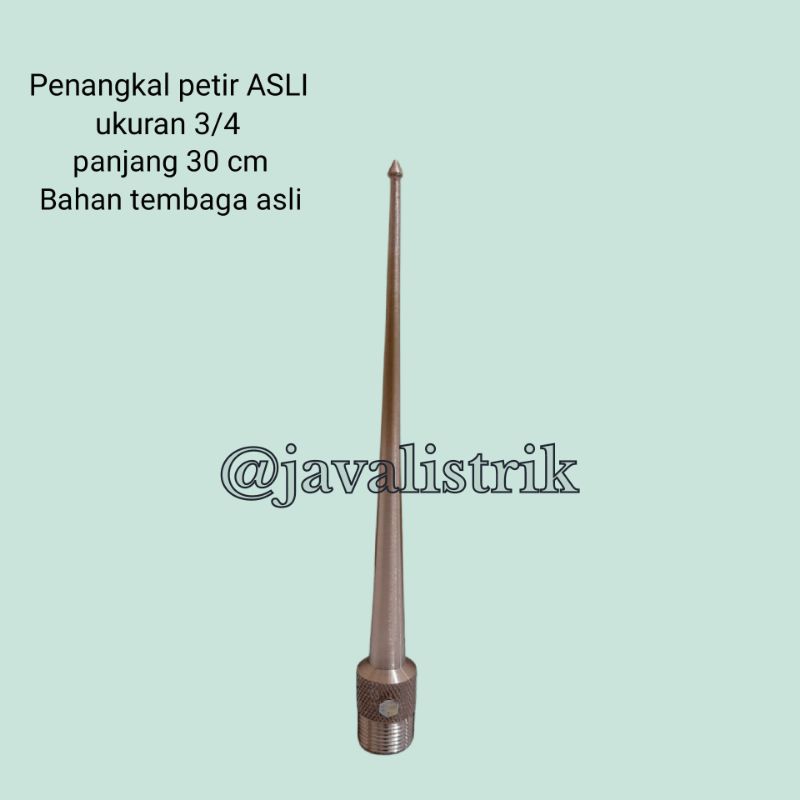 Jual SPITZEN/tombak penangkal petir asli tembaga / penagkal petir ...
