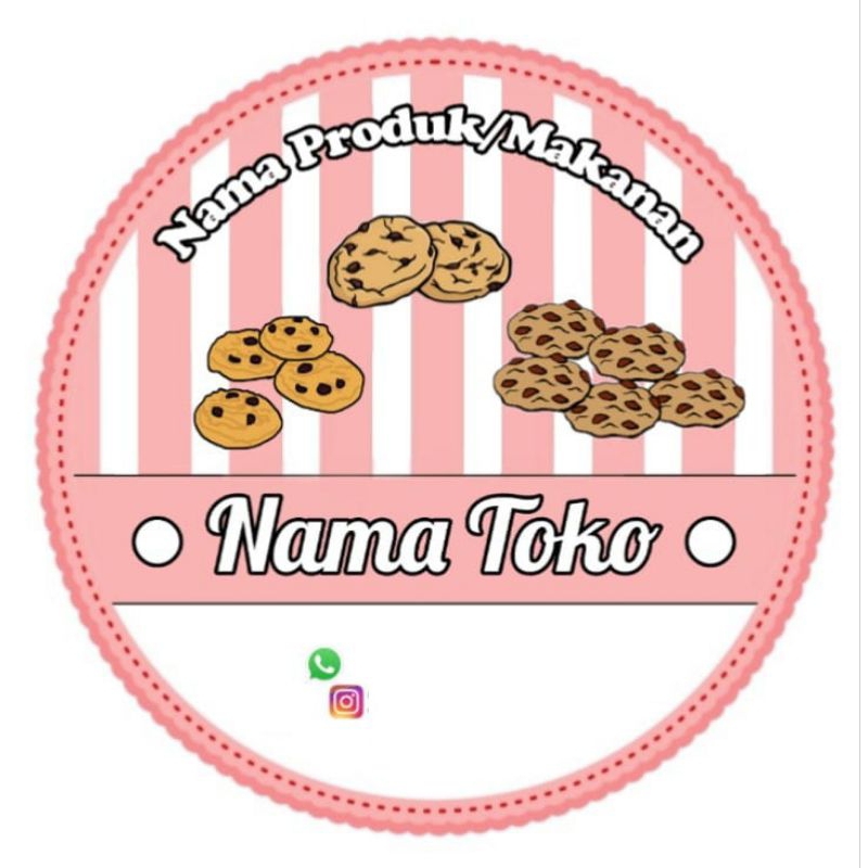 Jual STIKER PRODUK KEMASAN COOKIES / CAKES / KUE KERING / KUE (Minimal ...