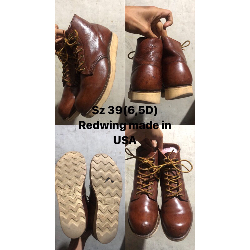 Jual red wing round toe classic original USA sz 6,5D(39) insole 24,5cm ...