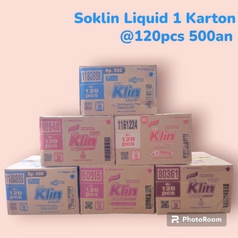 Jual Soklin Liquid 500.an Satu Dus isi 120pcs | Shopee Indonesia