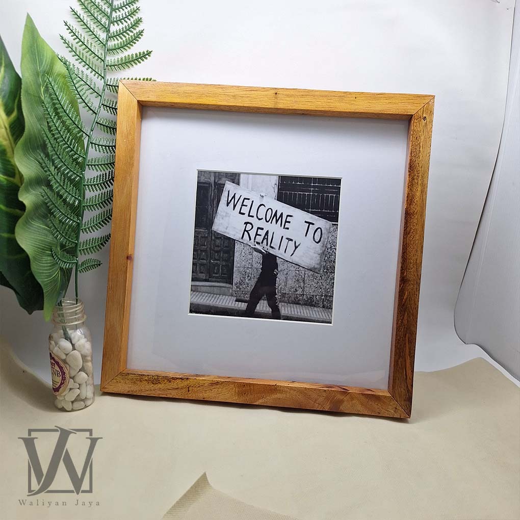 Jual Frame Kayu Minimalis Size 30x30 Cm | Shopee Indonesia