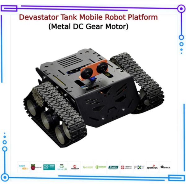 Jual DFRobot - Devastator Tank Mobile Robot Platform Metal DC Gear Motor Berkualitas | Shopee ...