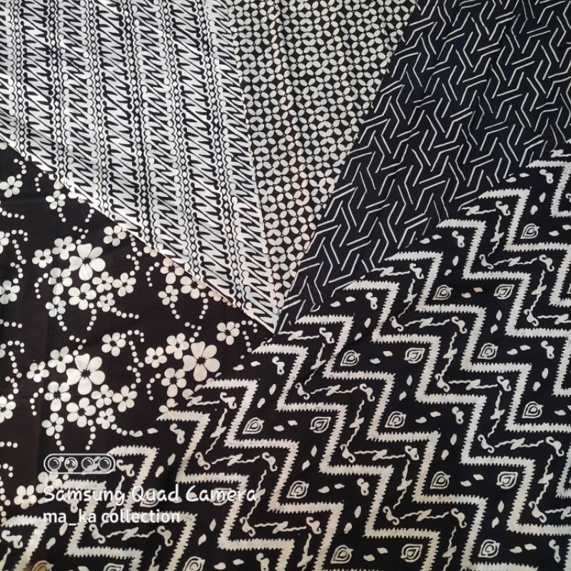 Jual Kain batik garutan Batik tasik Batik hitam putih Seragam batik ...