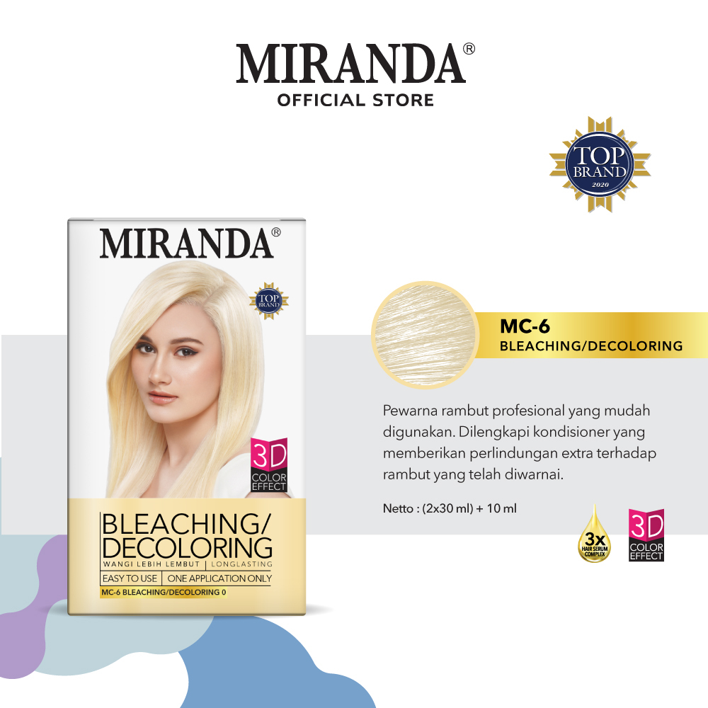 Jual Miranda Hair Color Premium Cat Pewarna Rambut Miranda MC 6 ...