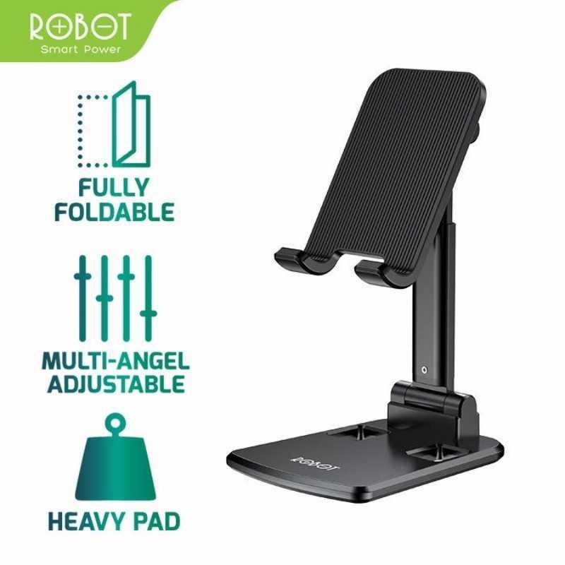 Jual ROBOT RT-US06 Phone Holder Stand Fully Foldable Liftable Holder HP ...