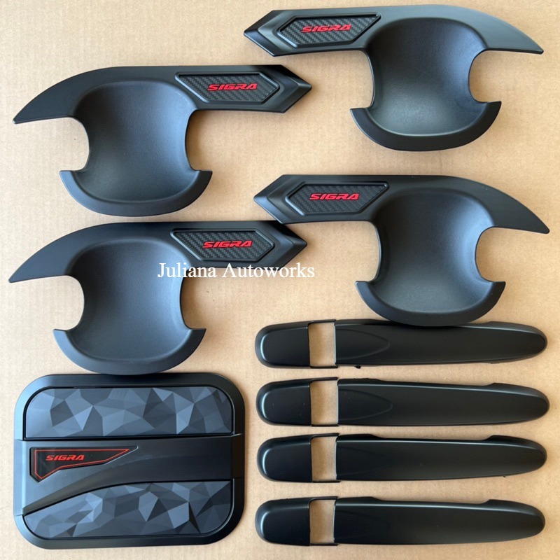 Jual Paket Outer Handle Tank Cover Bensin Sigra Hitam Doff | Shopee ...