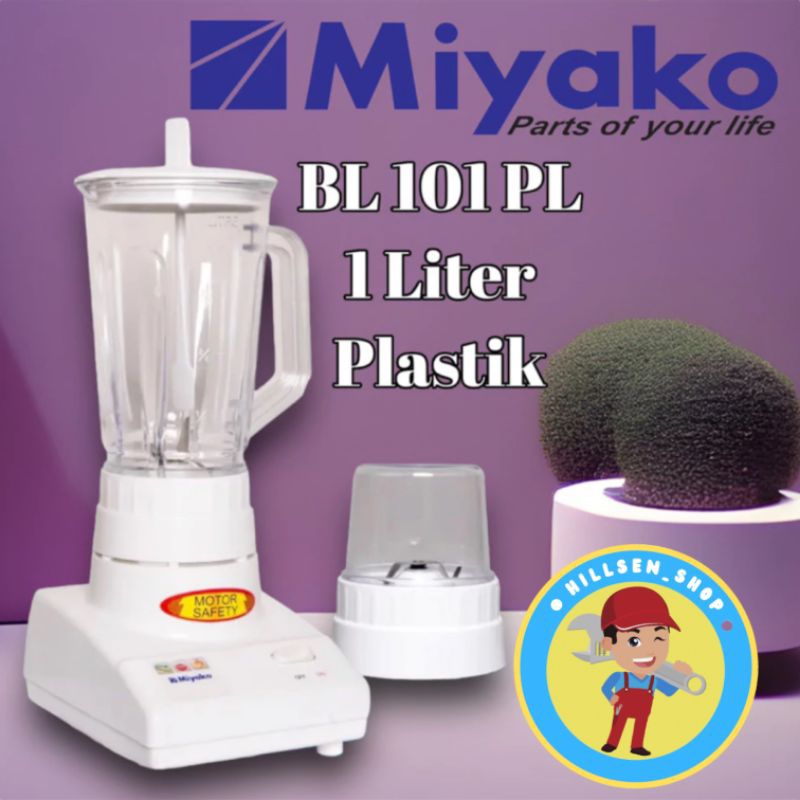 Jual BLENDER MIYAKO 2in1 BL 101 PL / BL 301 PL plastik 1 Liter | Shopee ...