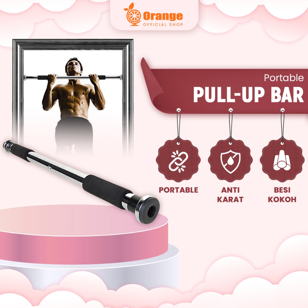 Jual Alat Pull up Bar pull up Door Chinning Bar Iron Gym Gym alat pull ...