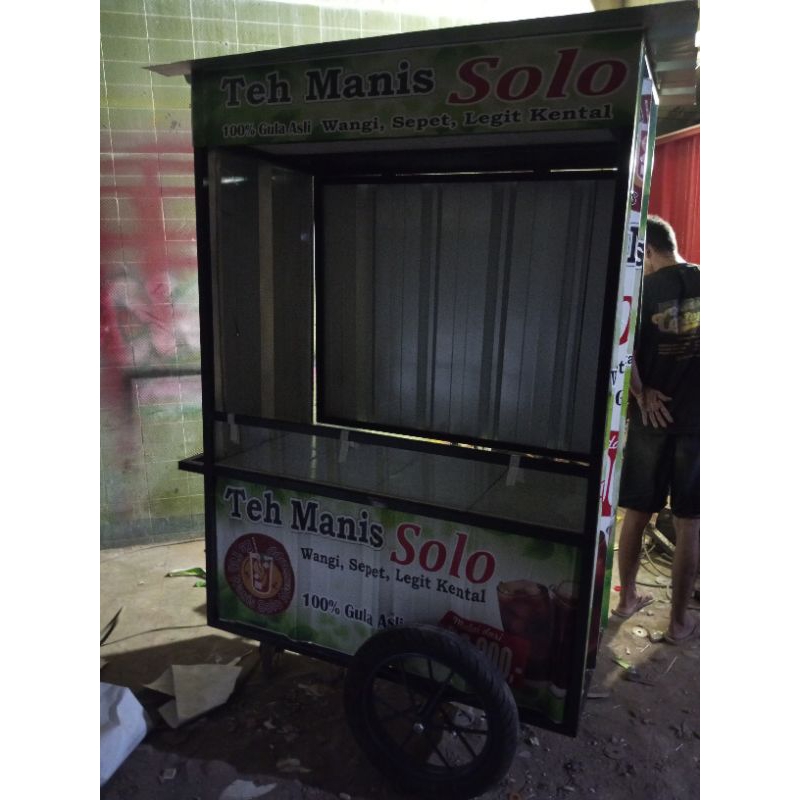 Jual gerobak es teh solo , es teh solo gerobak, booth teh | Shopee ...