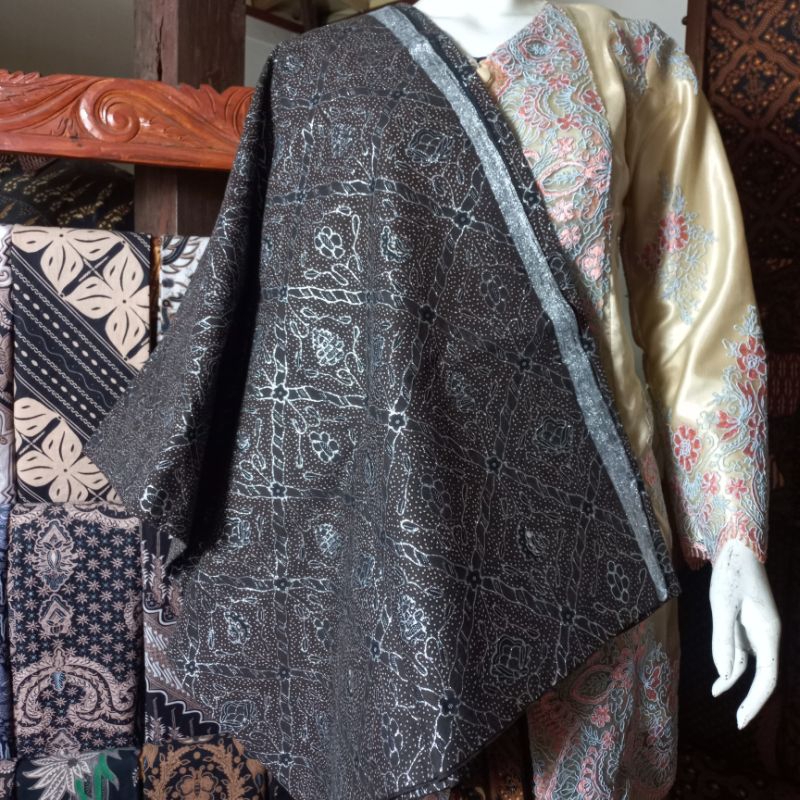 Jual Jarik dan Rok Wiru Sidomukti Hitam Gelap Prodo Silver dan Non ...
