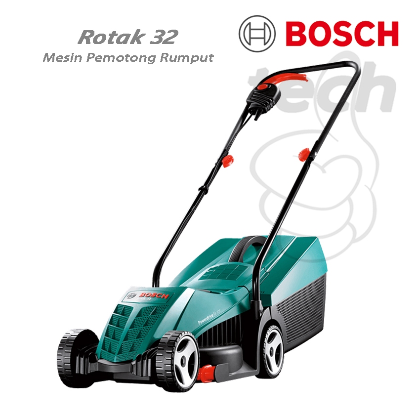 Jual Mesin Pemotong Rumput Dorong Listrik Lawn Mower Bosch Rotak 32 ...