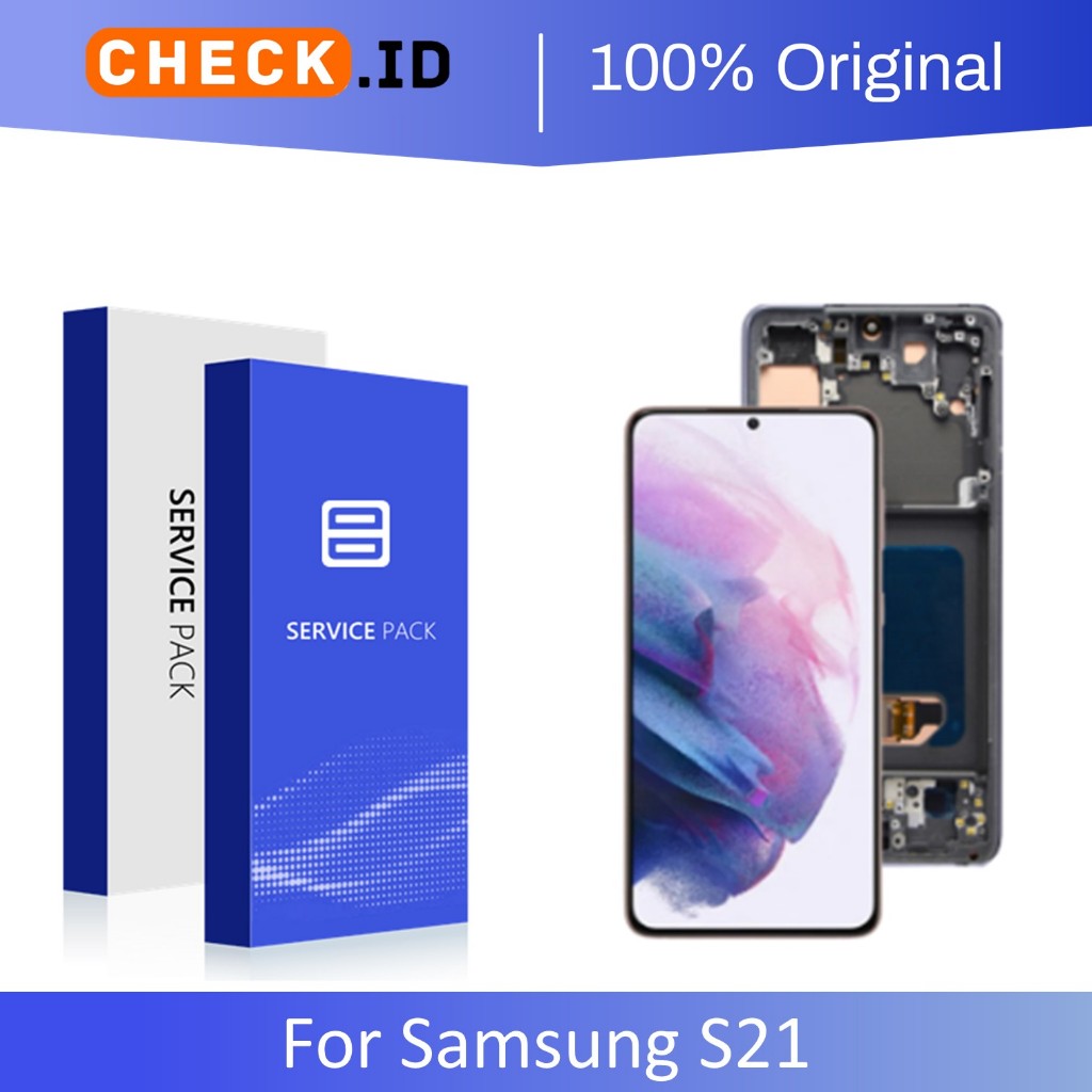 Jual [ CHECK.ID ] AMOLED LCD + FRAME SAMSUNG S21 5G SM-G991B ORIGINAL | Shopee Indonesia