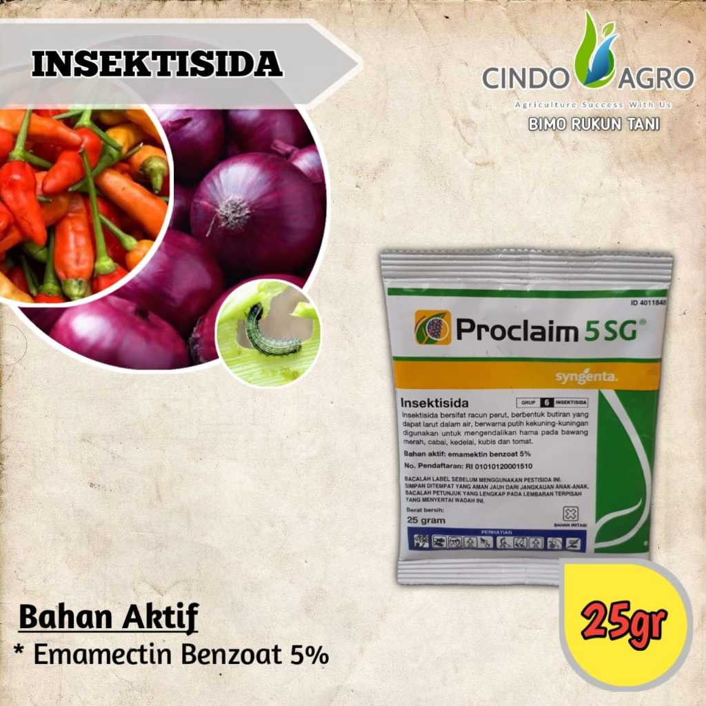 Jual Insektisida PROCLAIM 5 SG - 25gram | Shopee Indonesia