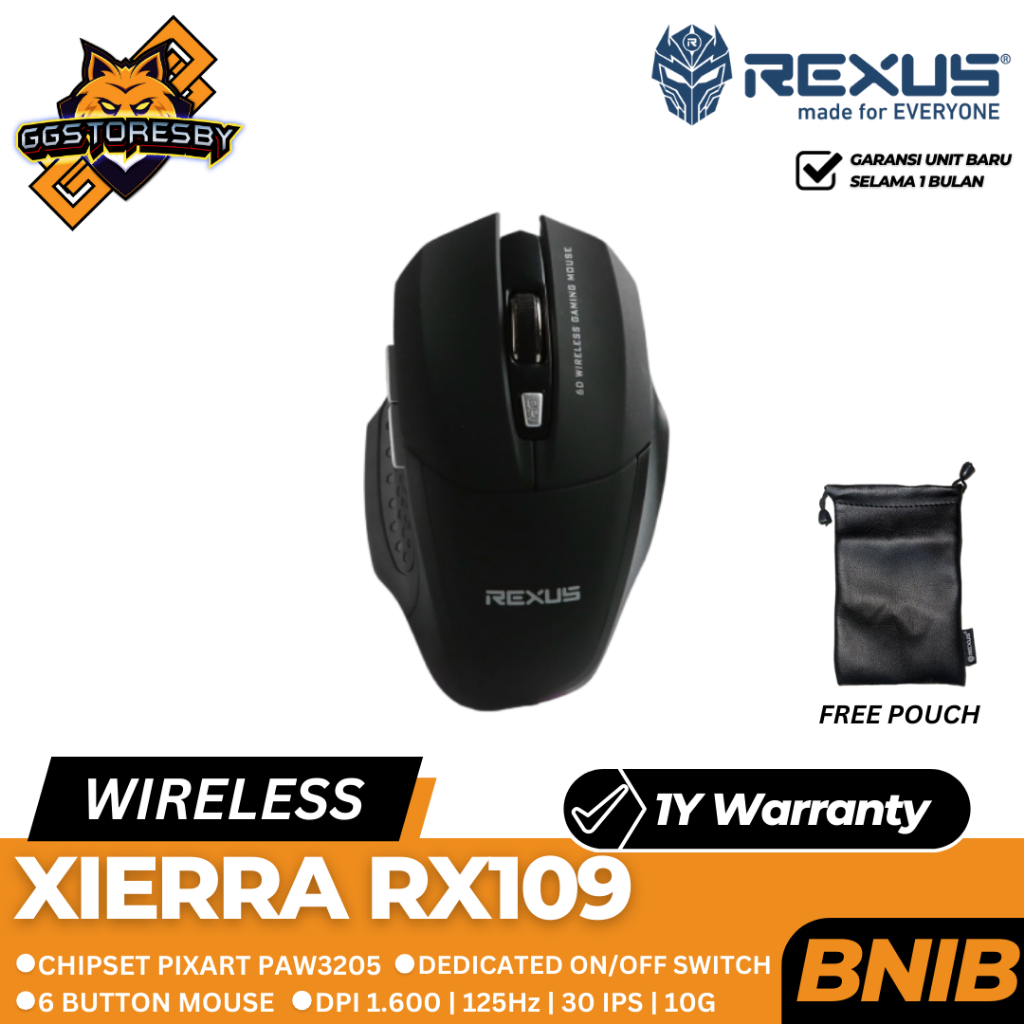 Jual Rexus Rx109 Wireless Gaming Mouse | Shopee Indonesia
