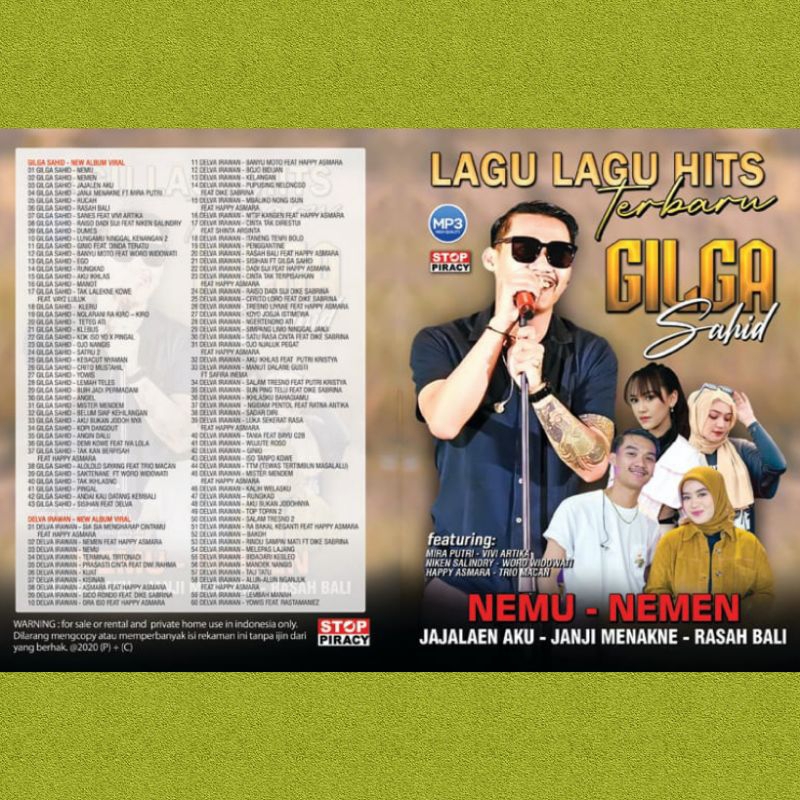 Jual KASET MP3 LAGU" HITS TERBARU GILGA SAHID | Shopee Indonesia