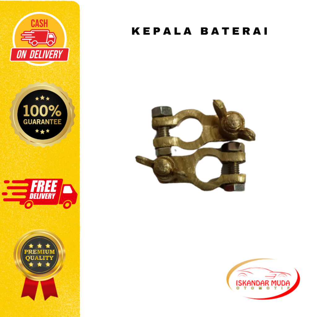 Jual Kepala Aki Baterai Accu Mobil Bahan Kuningan Ukuran Besar | Shopee ...