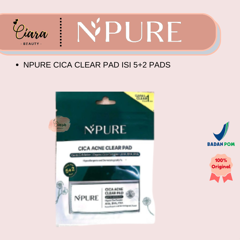 Jual NPURE Cica Clear Pad Sachet (isi 5 + 2 Pads) | Shopee Indonesia
