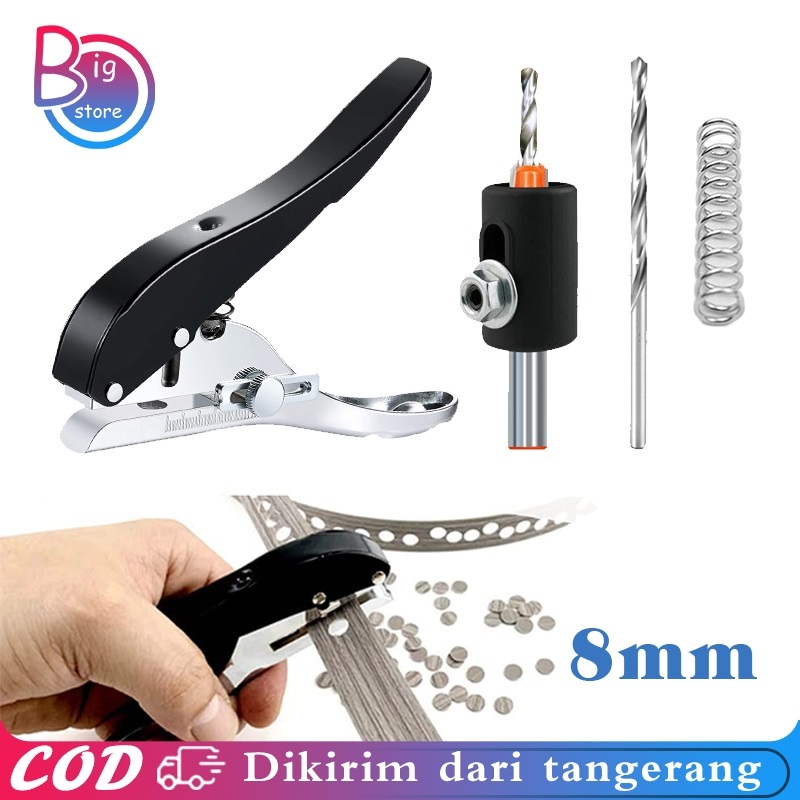Jual 1Set Alat Tang Plier Press Punch 8mm Screw Covers Hole Punch Plier ...