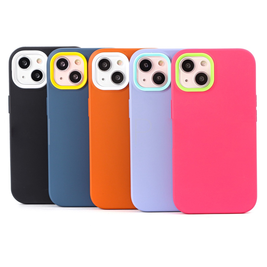 Jual Casing Ponsel Warna Polos Mewah Sederhana iPhone 11 13 12 14 15 ...