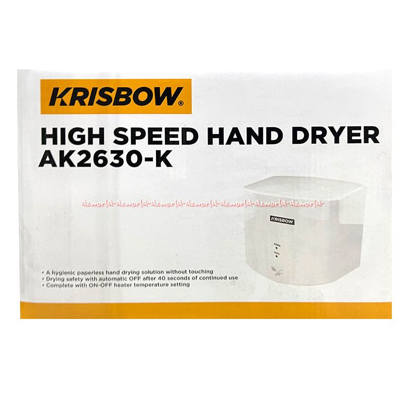 Jual Krisbow High Speed Hand Dryer Ak2630k Mesin Pengering Tangan 550W ...