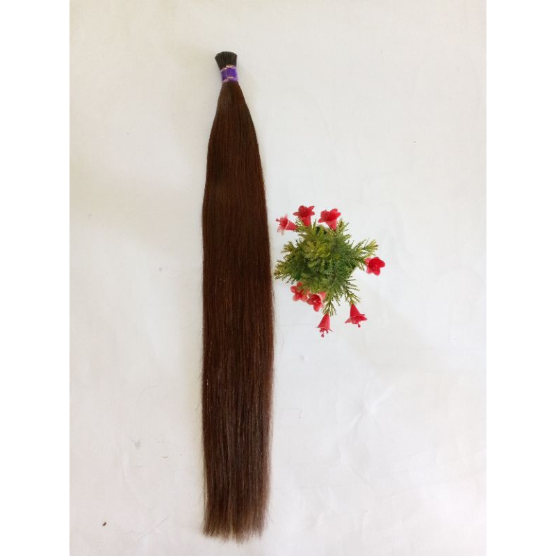 Jual Hair Extension golden Brown 30 - 70 cm Super Natural dan Smoothing ...